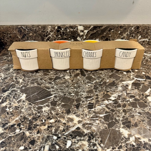 Rae Dunn | Kitchen | New In Box Rae Dunn Set Of 4 Ramekins Ice Cream ...